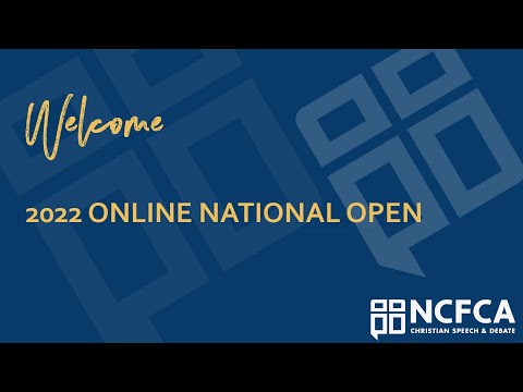 NCFCA 2022 Online National Open, Day 4, Devotional & Morning Announcements - YouTube