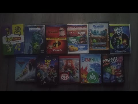 My Pixar Animation Studios DVD/Blu-ray Collection (2026 Edition)