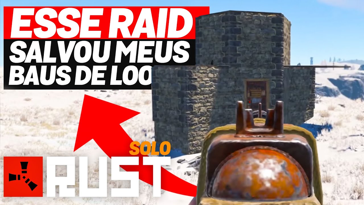 Rust - Esse RAID Me SALVOU De LOOT | Vanilla Solo - YouTube