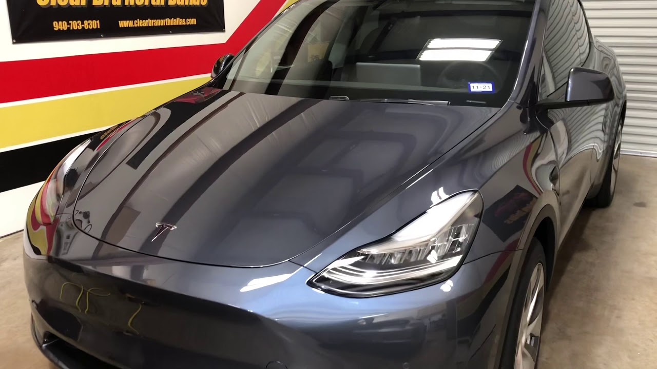 Tesla Model Y Clear Bra - YouTube