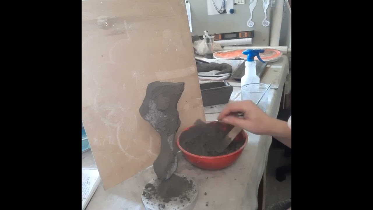 Crete Chae Caly application- seahorse cement clay - YouTube