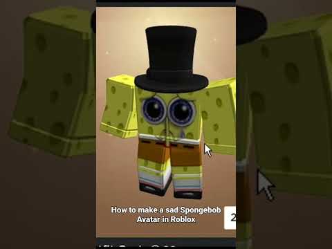 How to make a sad SpongeBob Roblox Avatar - YouTube