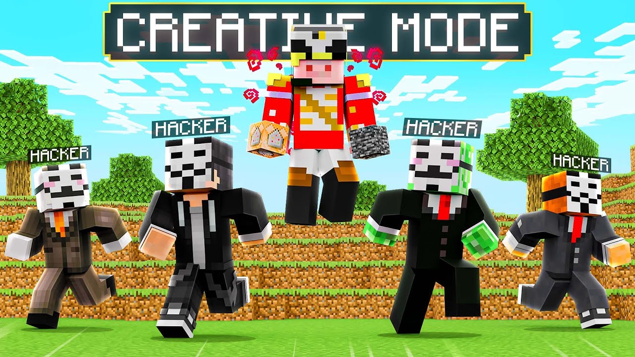 I Got CREATIVE in 'HACKER ONLY' Minecraft Server! - YouTube