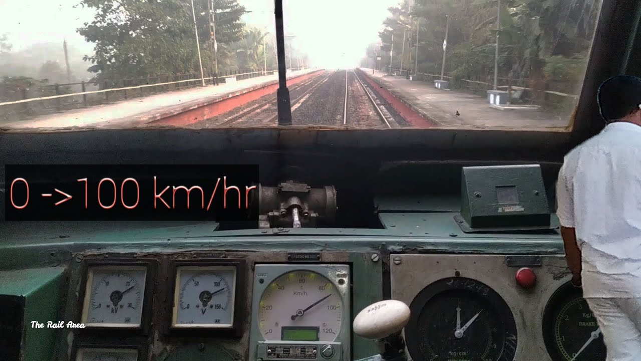 Inside Local Train EMU (CAB) , Ultimate Cab Ride in guard brake ...