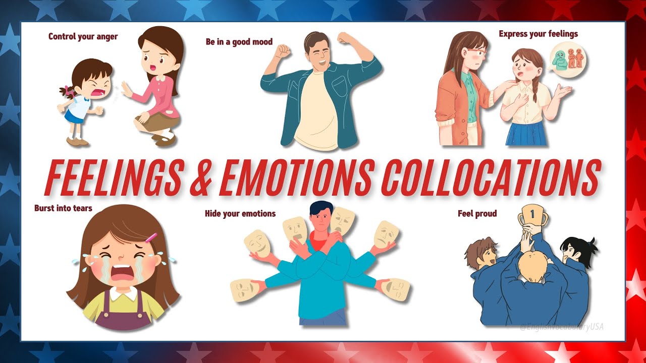 Feelings & Emotions Collocations | Speak About How You Feel | Part 4 ...