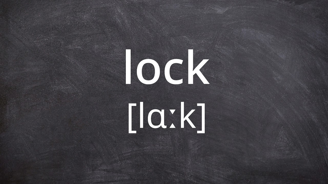 LOCK Pronunciation in American English - YouTube