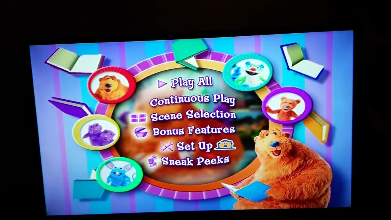 bear in the big blue house storytelling with bear dvd menu - YouTube