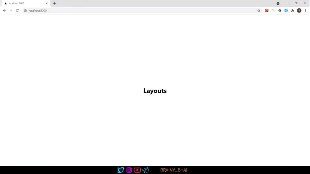 47 Layouts In Next Js Part I Ll React Js Full Playlist 2022 Ll Brainy Bhai Youtube