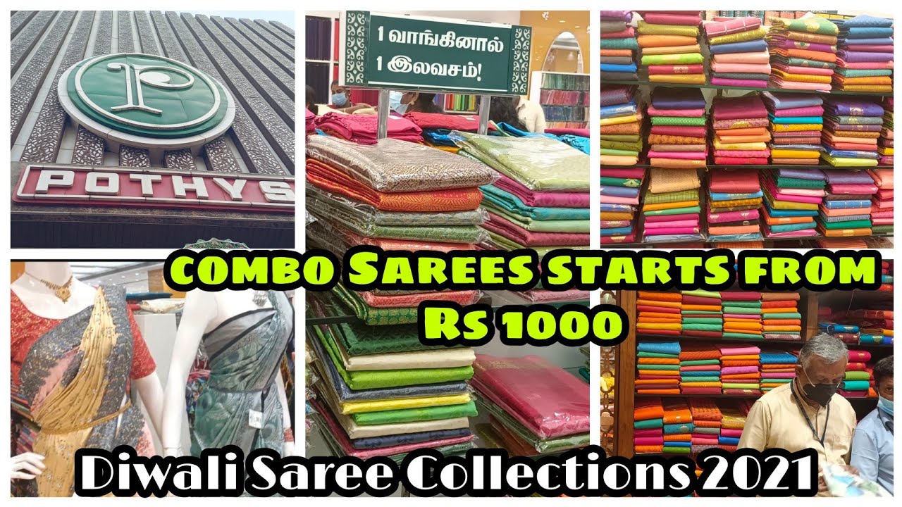 Pothys Diwali Shopping 2021 / New Arrival Sarees collections / Best ...