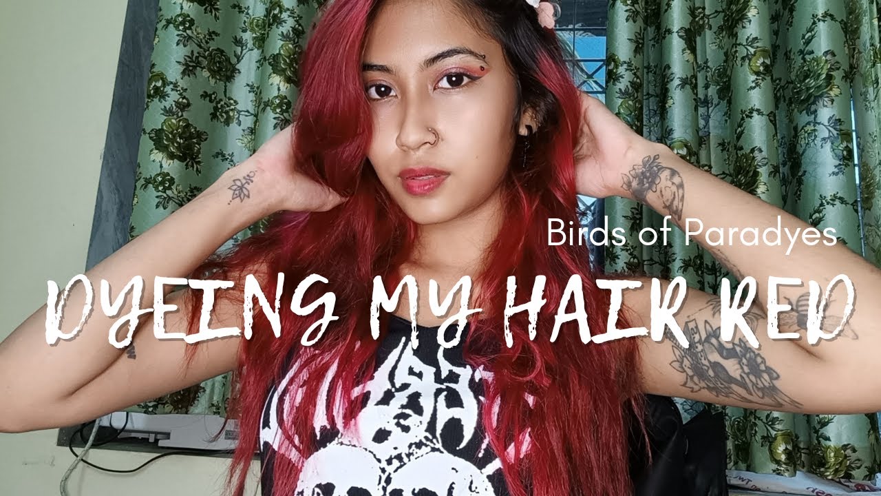 The best RED HAIR DYE in India? / birds of paradyes rubra red review ...