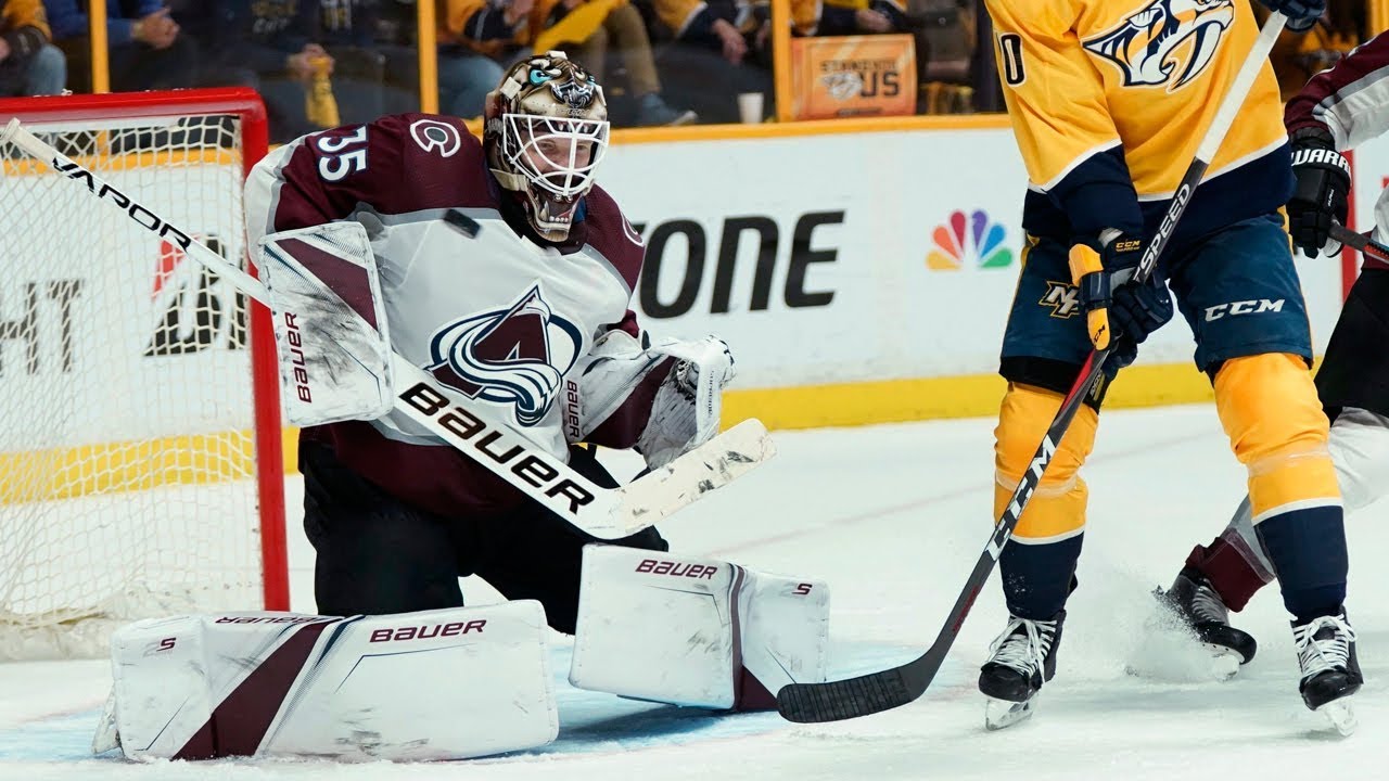Hammond steals game for Avalanche with 44 saves - YouTube