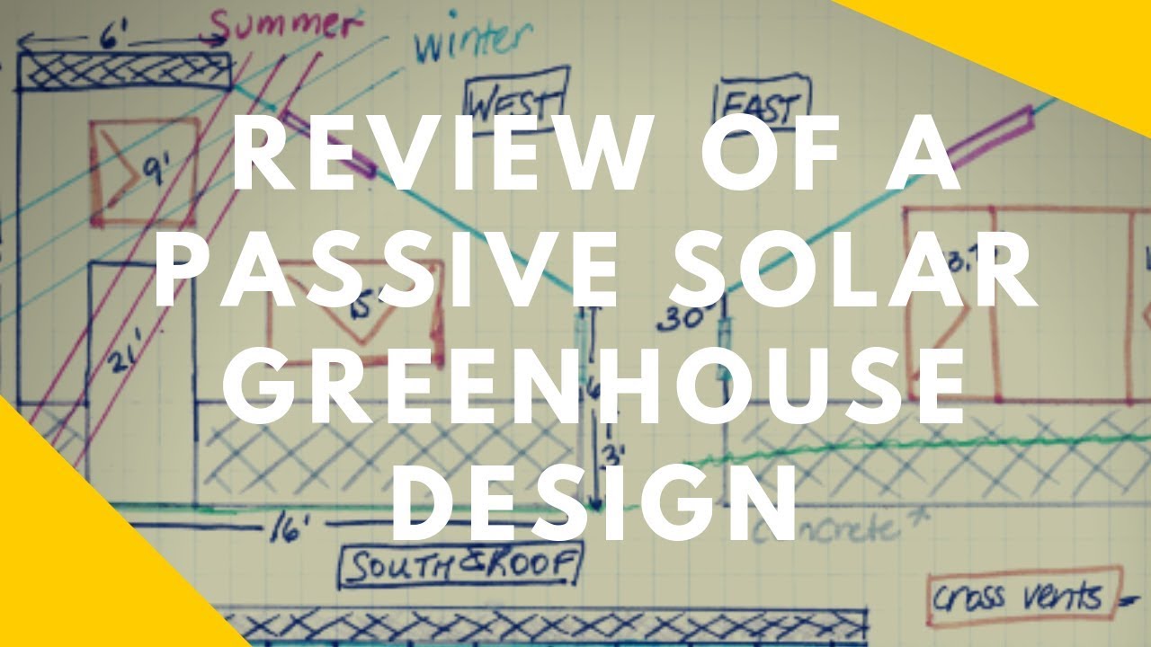 Passive Solar Greenhouse Design - Student Review - YouTube