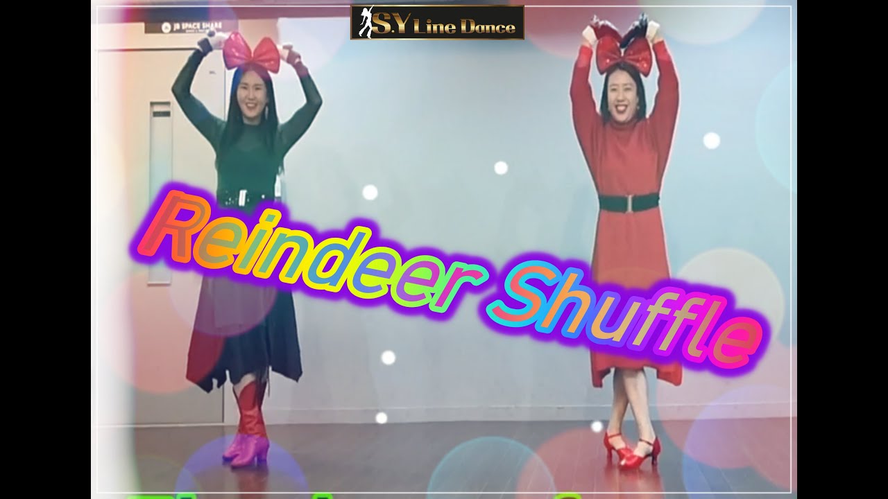 Reindeer Shuffle Line Dance (Beginner) - YouTube