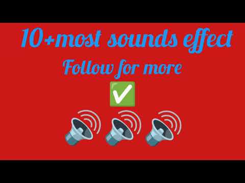 10 most sounds effect for edit /satur pabito
