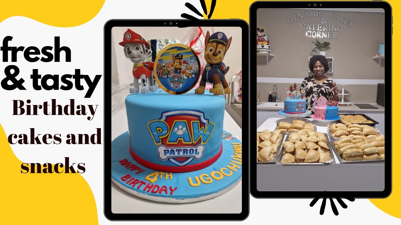 Fresh and tasty birthday cakes and snacks - YouTube