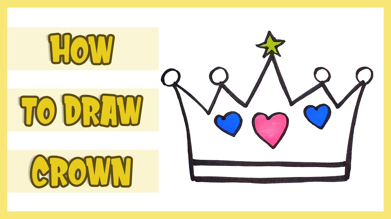 Learn Colorful Drawing Crown| How to Draw a Crown - YouTube