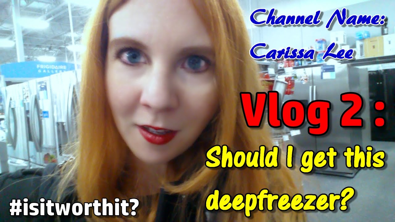 Vlog 2 : Carissa Lee Ponders Getting This Deep Freezer - Carissa Lee ...