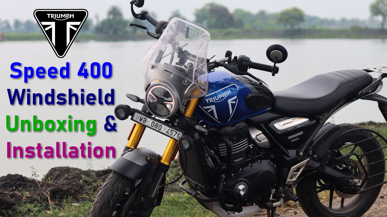 Triumph Speed 400 - Windshield Unbox + Installation #speed400 #triumph ...