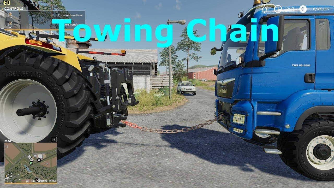 FS19 - Towing Chain v1.1 - YouTube
