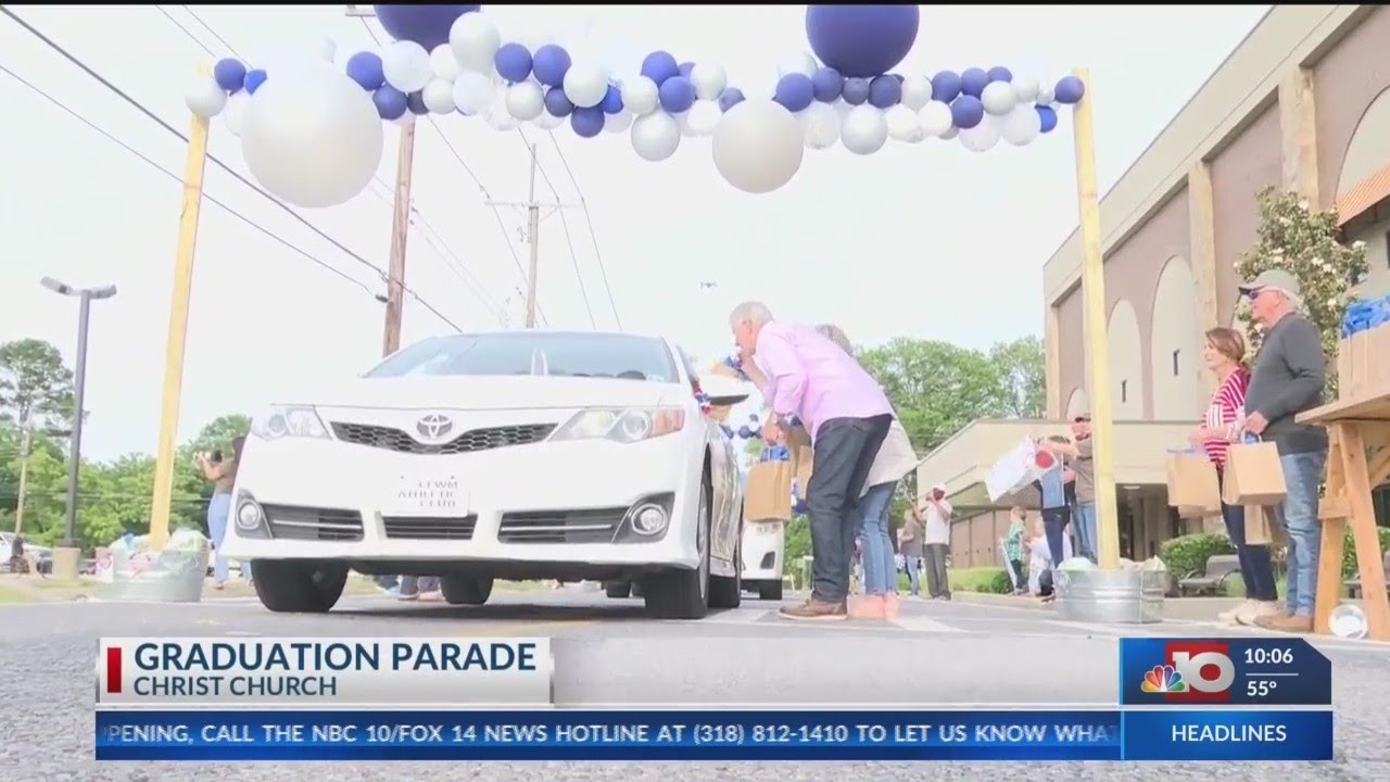 Christ Church Honors Graduates with Parade - YouTube