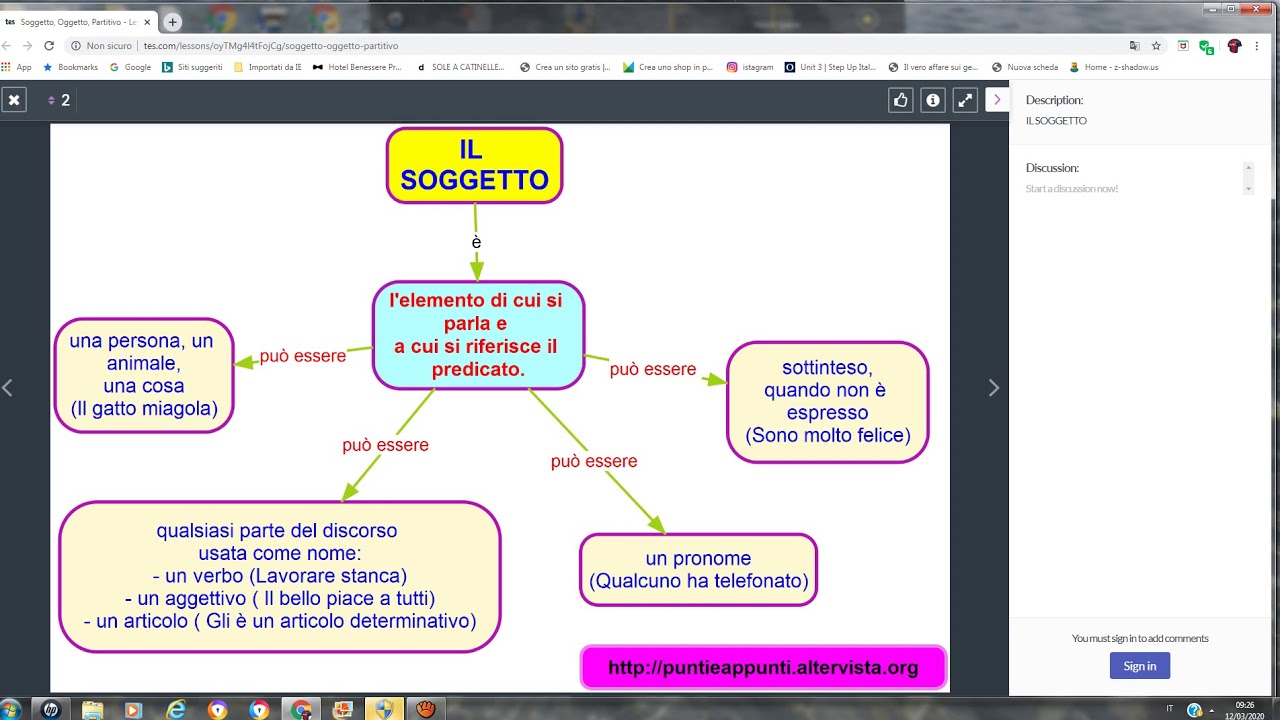 Gli elementi essenziali della proposizione: il soggetto (1 C) - YouTube