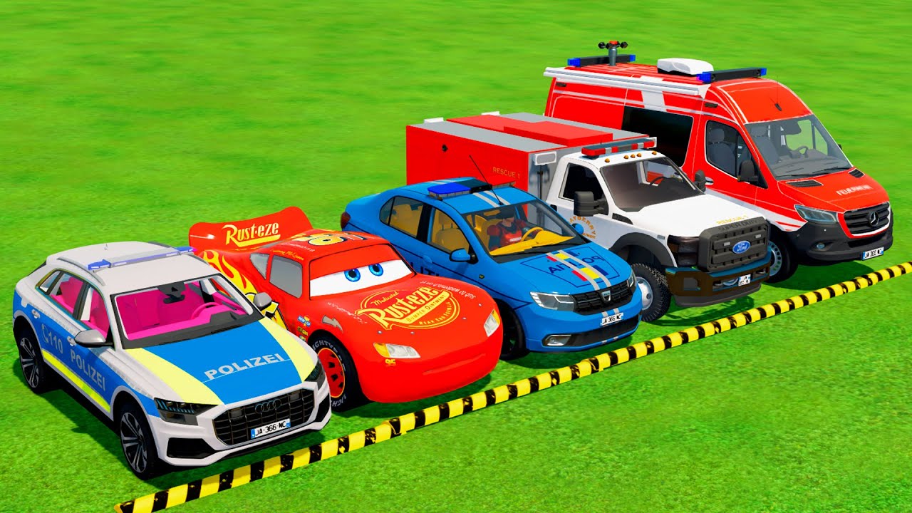 CHEVROLET, DACIA, AUDI, LAND ROVER POLICE CARS VOLKSWAGEN AMBULANCE ...