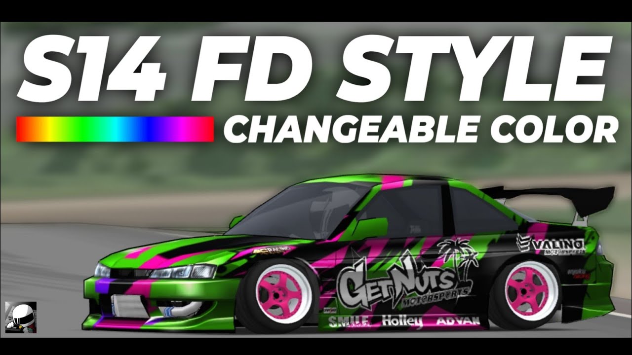 LIVERY SILVIA S14 DRIFT STYLE GET NUTS FR LEGENDS - YouTube