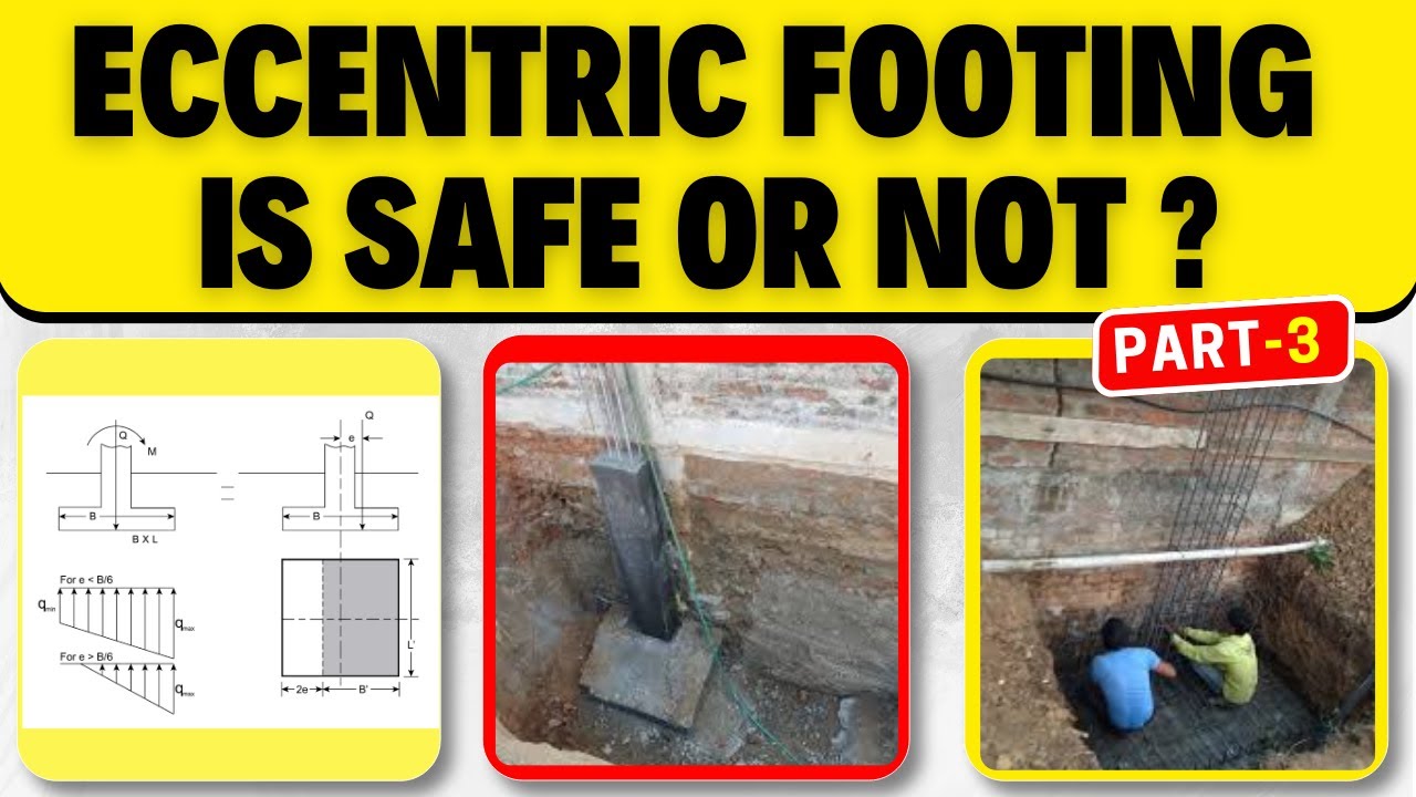 Eccentric Footing Design | Eccentric Footing | Part 3 | Civil Brains ...