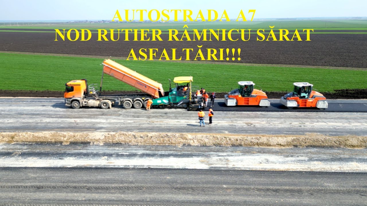 Autostrada A7, Nod rutier Râmnicu Sărat, Asfaltări de test, UMB, # ...