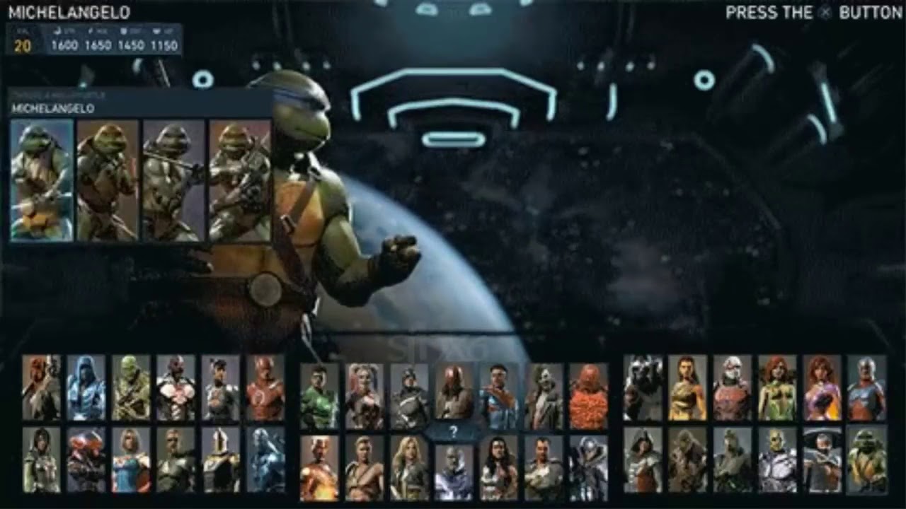 injustice 2 TMNT official screen select animation - YouTube