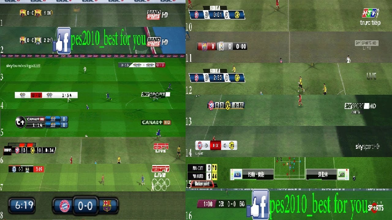 Scoreboard Pack (16) 16:9 For PES 2010 - YouTube