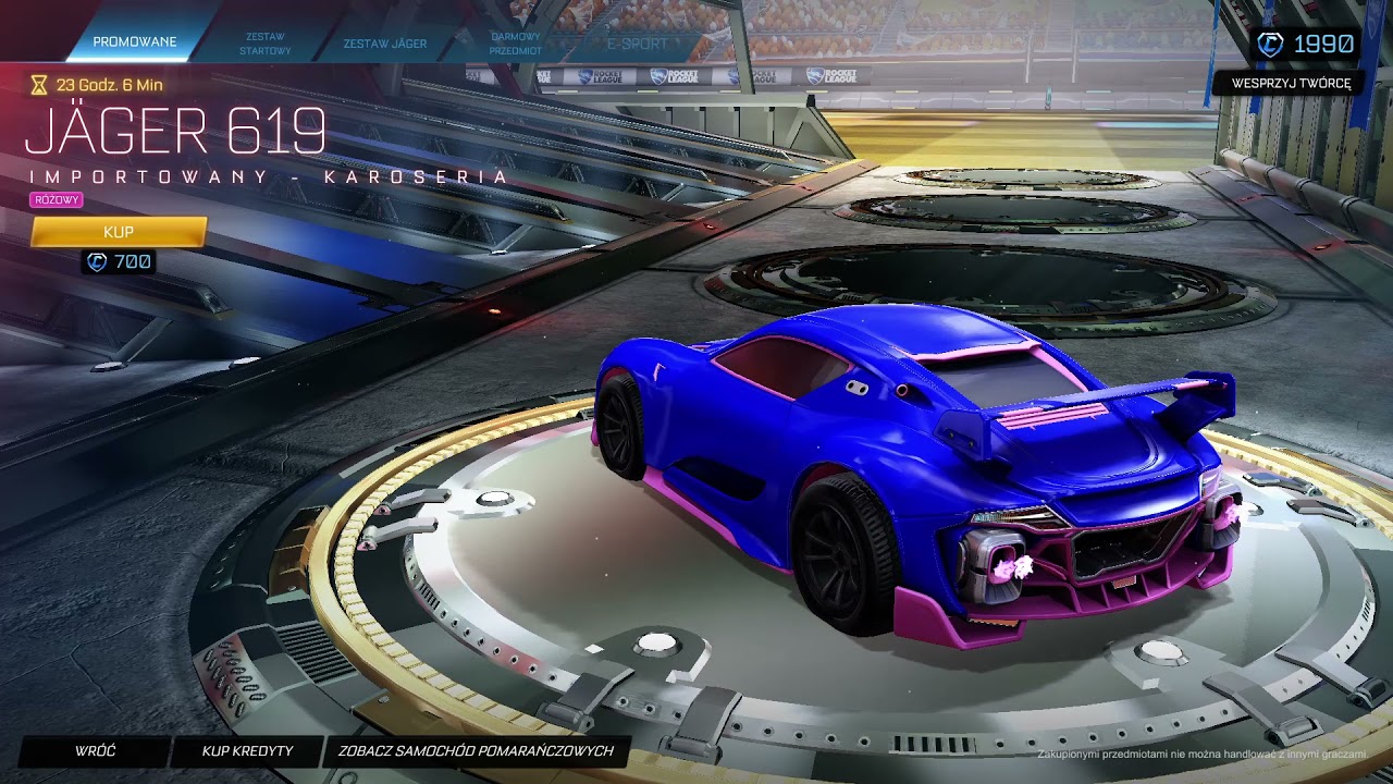 Karoseria Jager 619 - Różowy (Rocket League) Pink Jager 619 Body - YouTube