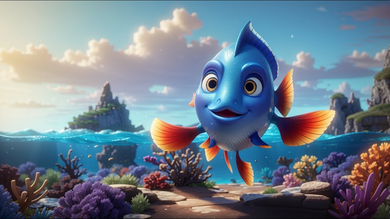 The Adventure of Colourful Fish | AI Animation - YouTube