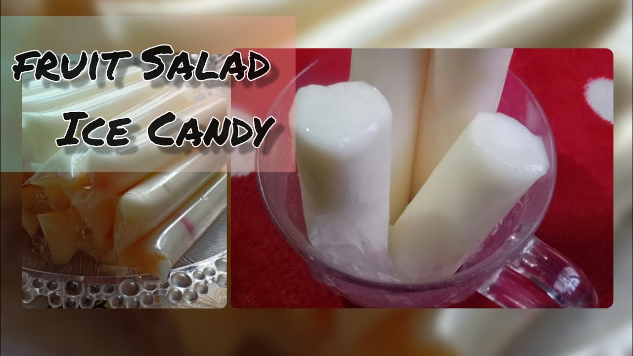 How to make Creamy and Soft FruitSalad Ice Candy/MamaFeng - YouTube