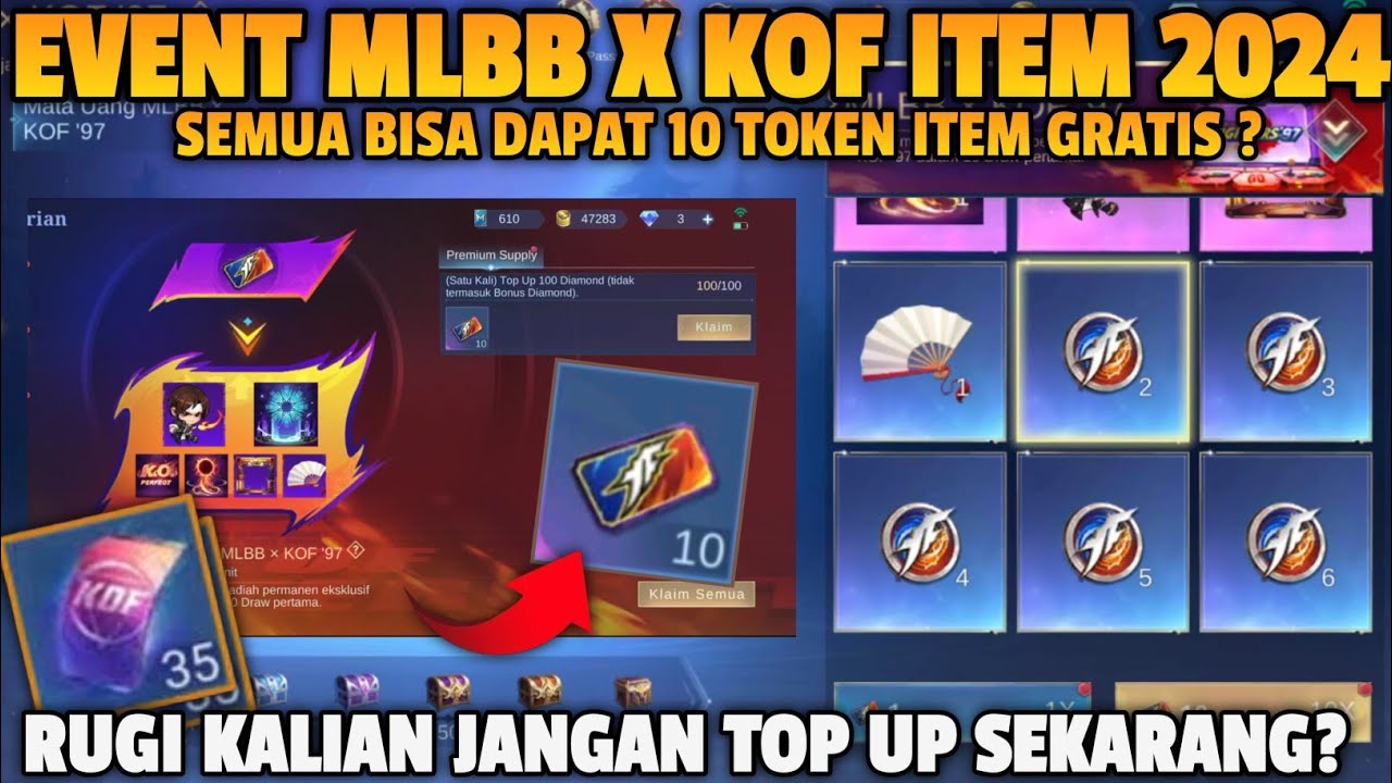 MLBB X KING OF FIGHTER 97!! 10 TOKEN GRATIS MLBB X KOF 97 SEMUA DIJAMIN ...