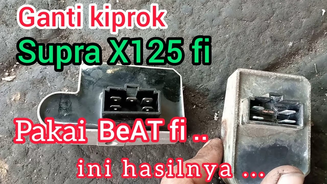 Ganti kiprok supra x125 fi pake kiprok beat fi - YouTube