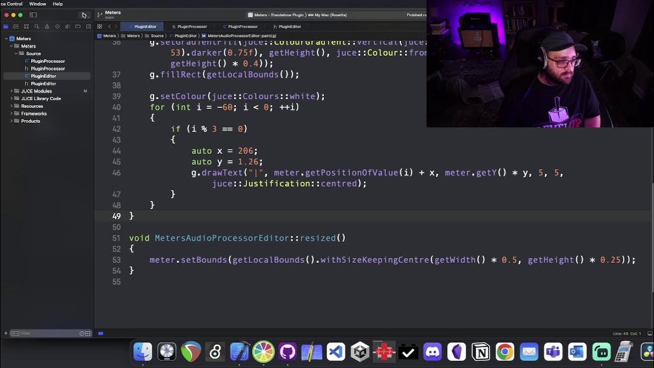 C++ JUCE Coding | Meters Part 1 Full Stream! - YouTube