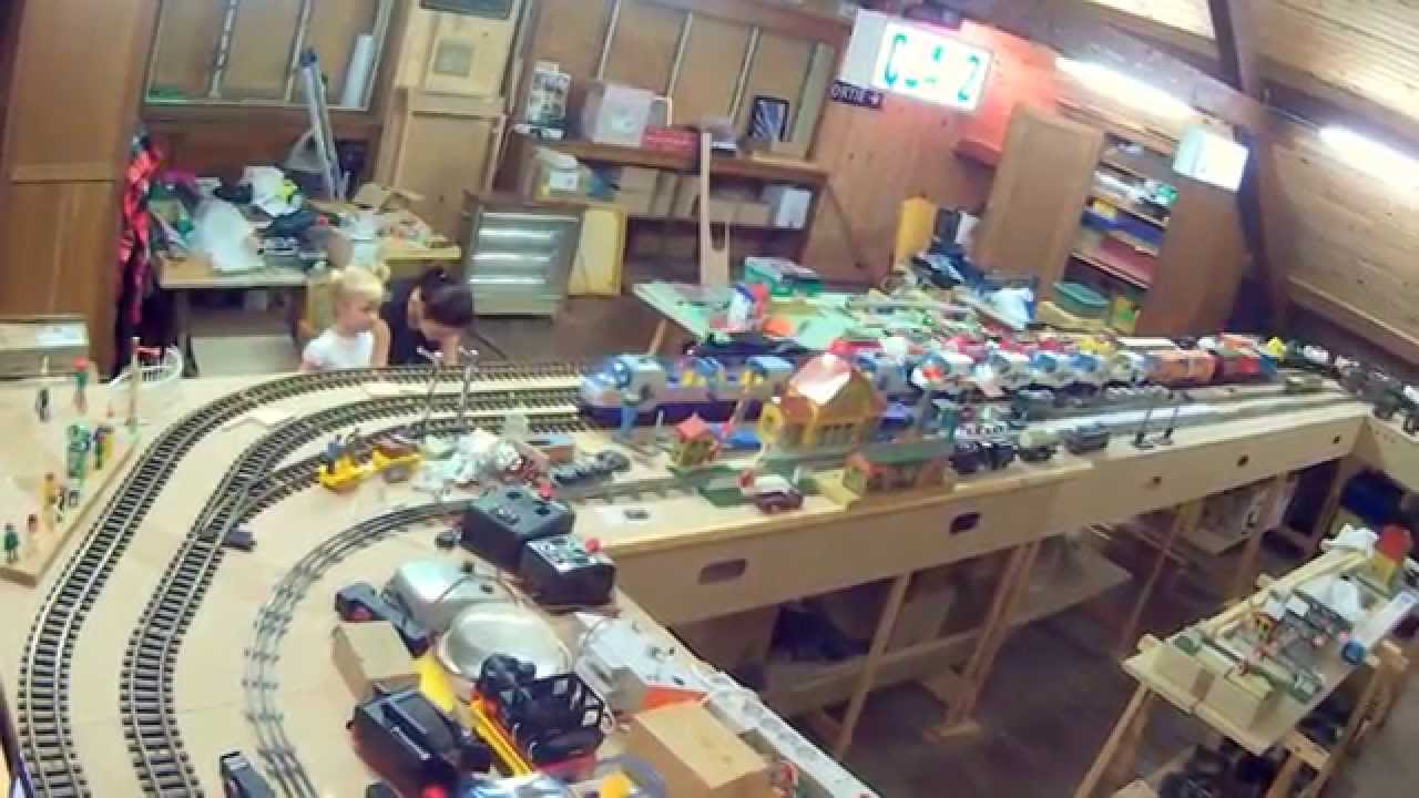 2014 08 02 trains Playmobil nounours 55 n°15 Ensemble du réseau vu de ...