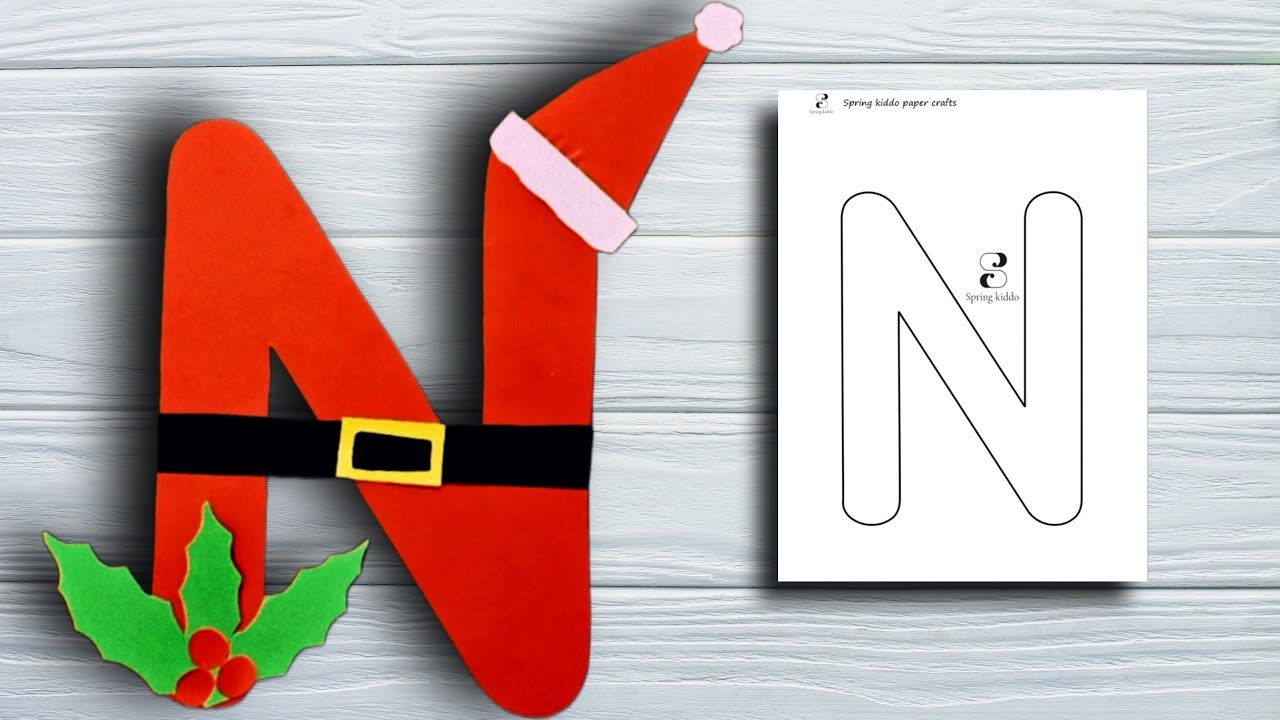 letter N craft | Noel craft with letter N template - YouTube