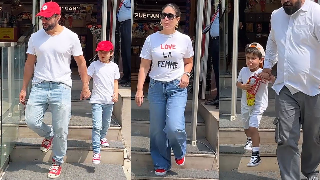 Kareena Kapoor, Saif Ali Khan With Taimur And Jeh spotted At Food ...