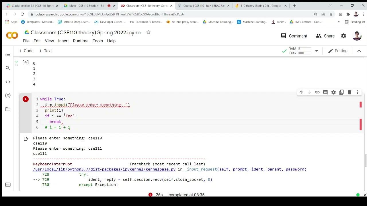Week-4 Day-1 (28th February 2022) | [CSE110 Section - 31] - YouTube