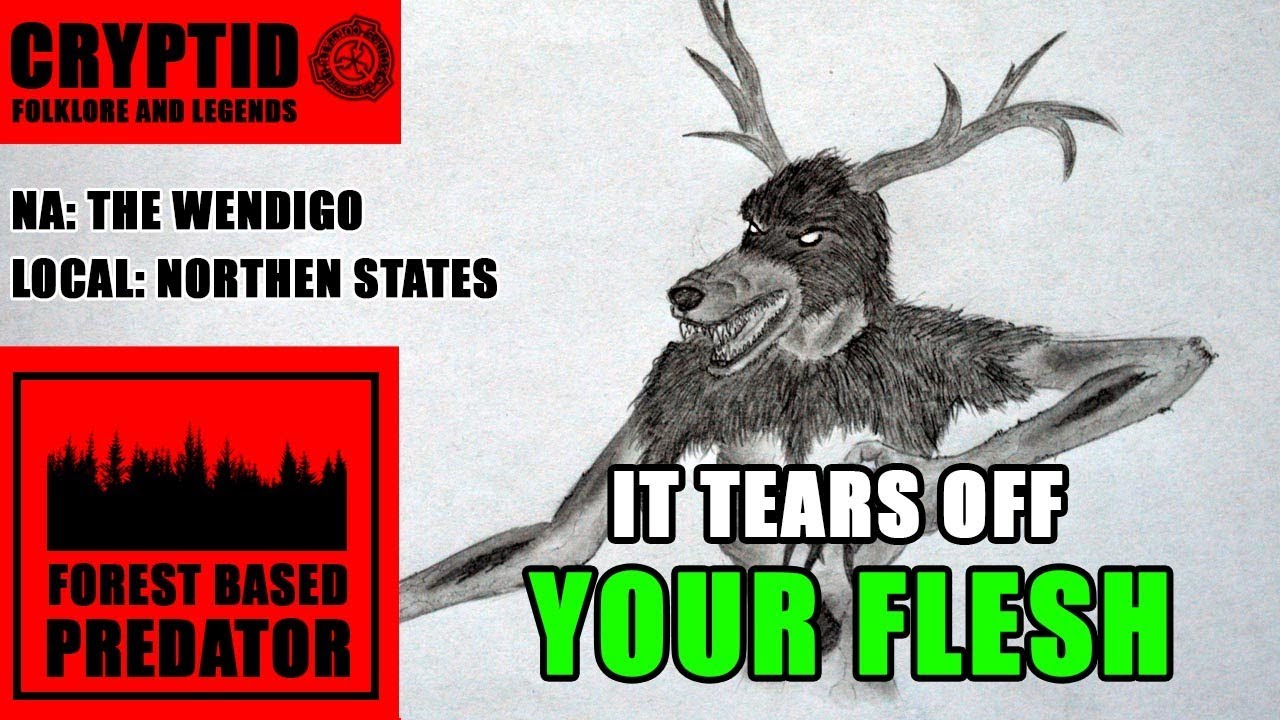 The Wendigo illustrated - Cryptid - YouTube