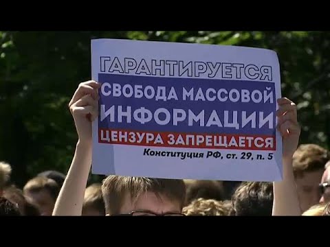 Rusya'da internet yasakları protesto edildi