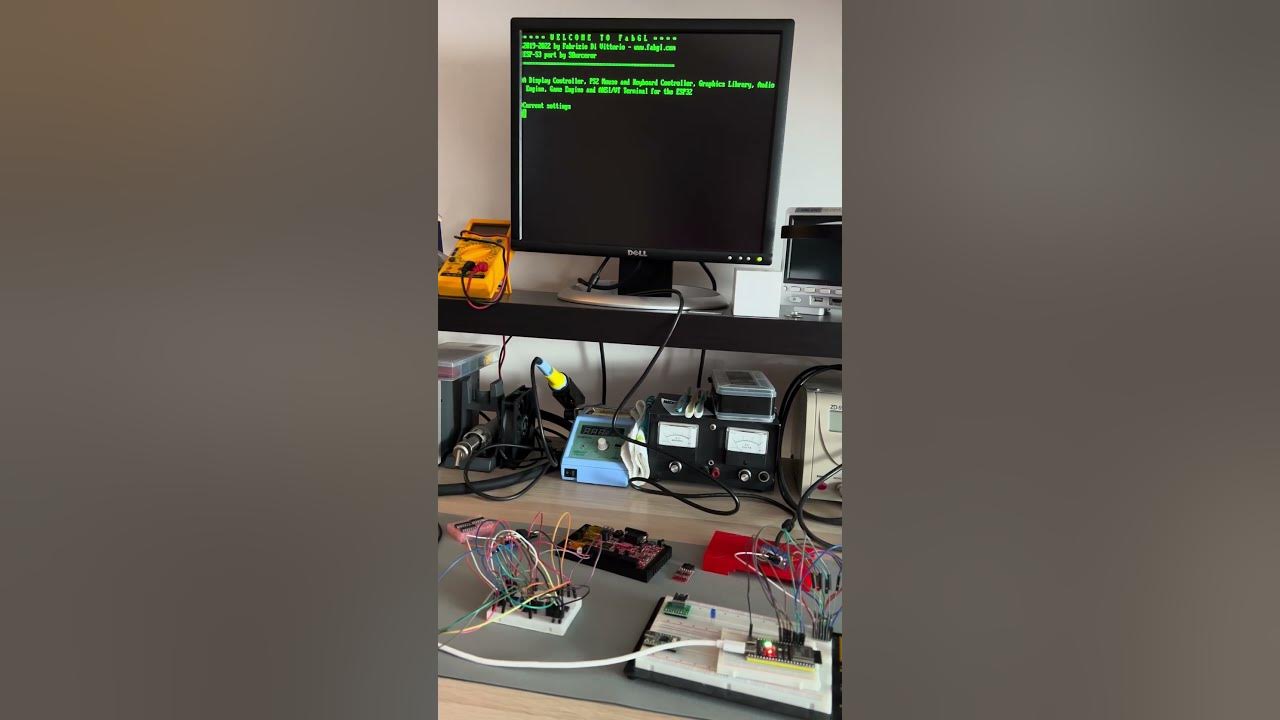 FabGL on an ESP32 S3 board - YouTube