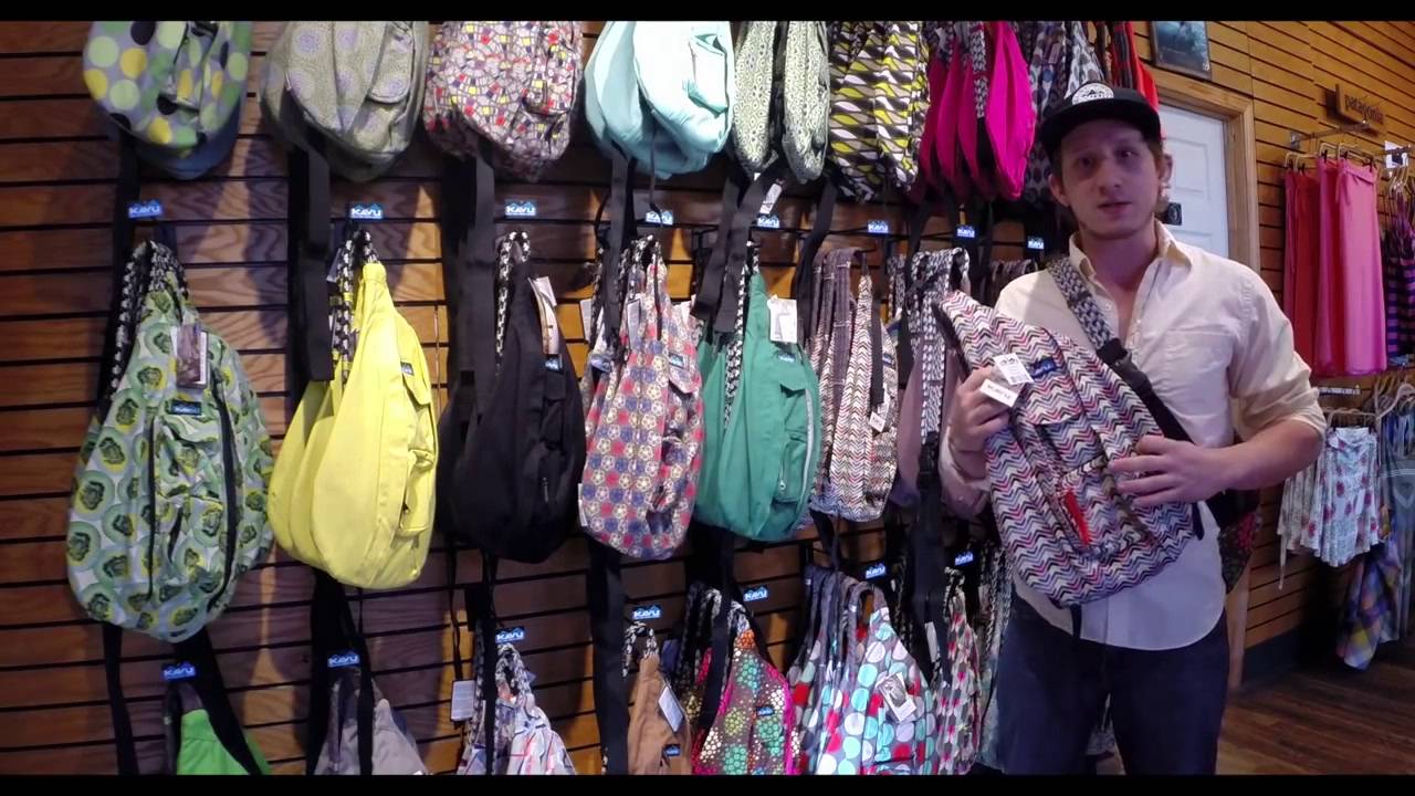 Kavu Rope Bags: Kavu Backpacks & Sling Shoulder Bags - YouTube