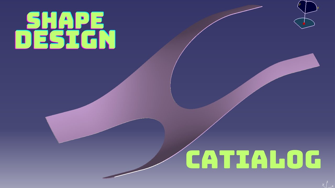 Shape Design - CATIALOG - CATIA V5 - YouTube