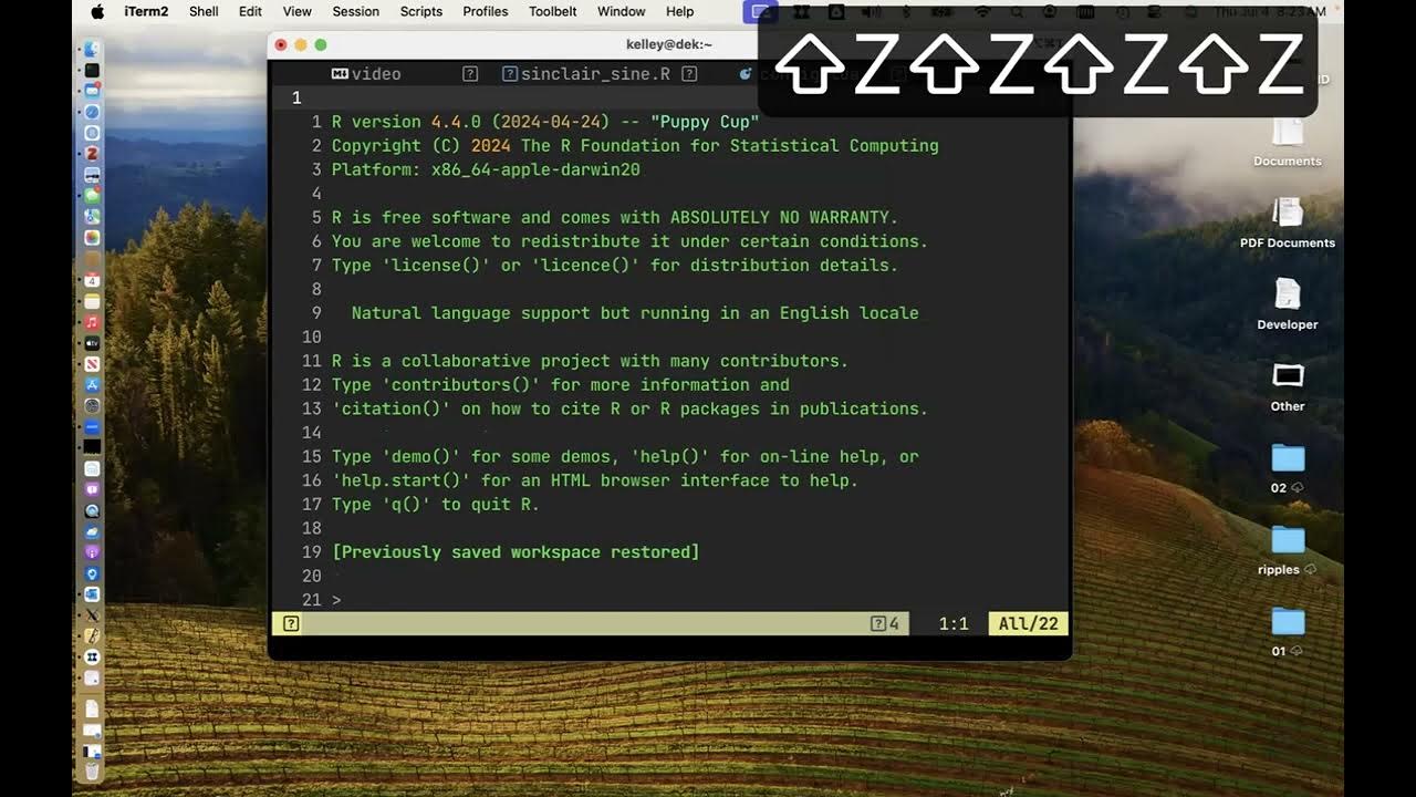 working with R source code in lunarvim - YouTube