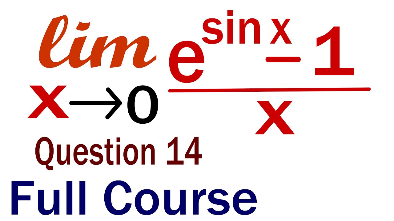 Limits and Derivatives Full course problem 14 Class 11 CBSE NCERT ...