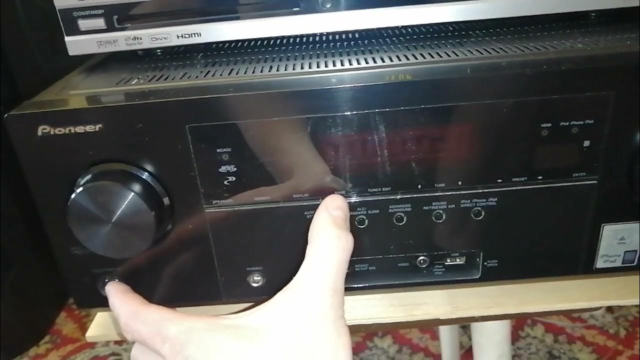 Pioneer VSX-527 Factory reset. Сброс настроек на заводские. - YouTube