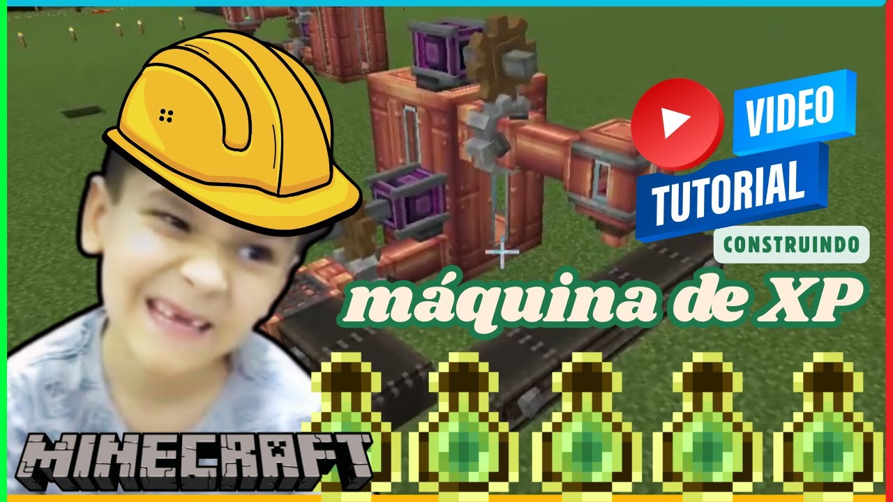 Felipe ensinando a criar engrenagem de poção de XP no Minecraft - YouTube